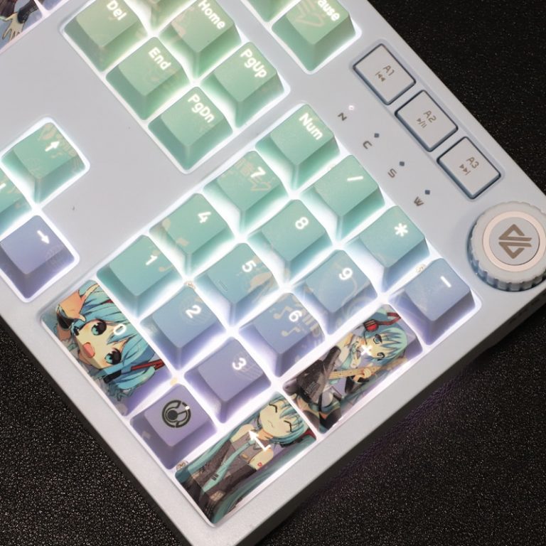 Hatsune Miku Keyboard 104 Keycaps Two-Dimensional PBT Keycaps MX Switch ...