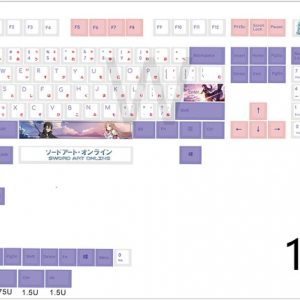 Sword Art Online Keyboards 108/130 PBT Dye Sublimation MX Switch ...