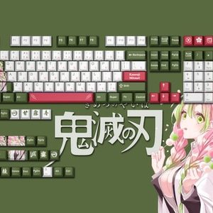 Demon Slayer Characters Keycap 1 Set PBT Five-Sided Sublimation Cherry ...