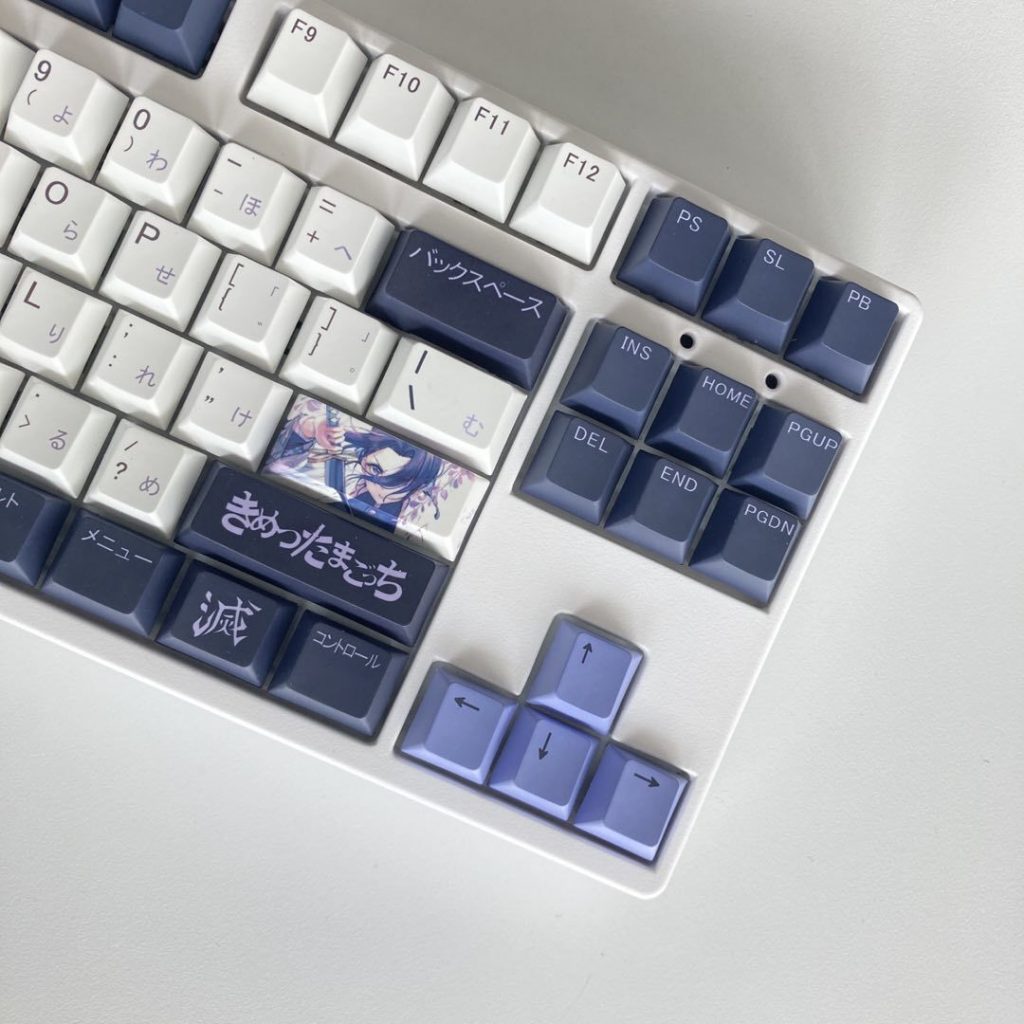 Demon Slayer Characters Keycap 1 Set PBT Five-Sided Sublimation Cherry ...