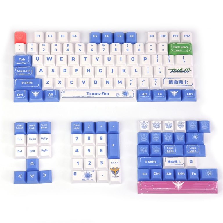 Gundam Keyboard Solider Keycaps Cherry Profile PBT DYE Sub Mechanical ...