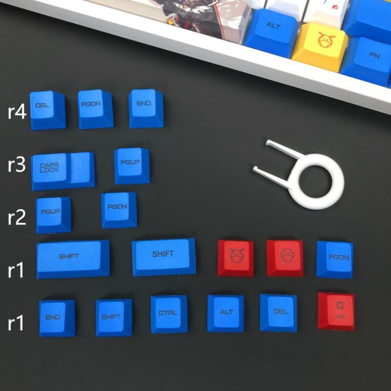 Gundam Keyboard PBT Keycaps Cherry Highly 104 108 Keys Dye-Subbed ...