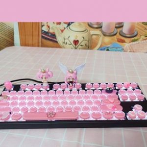 Sailor Moon Wired Mechanical Keyboard 87/104 Keys Circle and Square ...