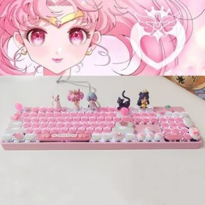 Sailor Moon Wired Mechanical Keyboard 87/104 Keys Circle and Square ...