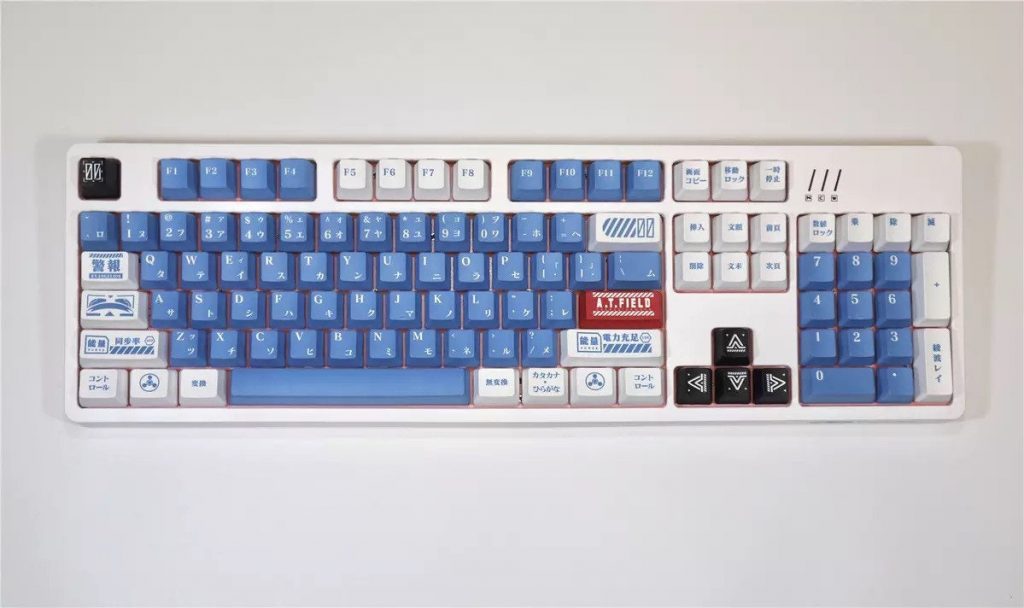 Evangelion Theme Eva 00 Rey Ayanami 110 Keycaps For Mechanical Keyboard ...