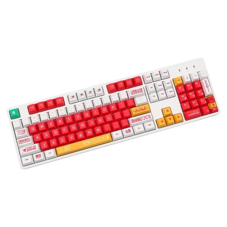 Evangelion Theme 134 Keycaps For Mechanical Eva Unit 02 Keyboard ...