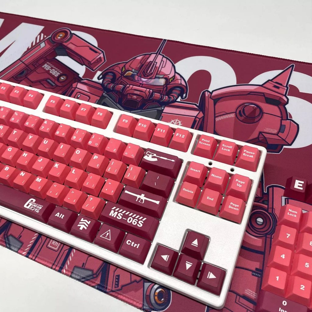 Gundam Zaku Theme 108 Keycaps Set For Mechanical Keyboard Cherry MX ...