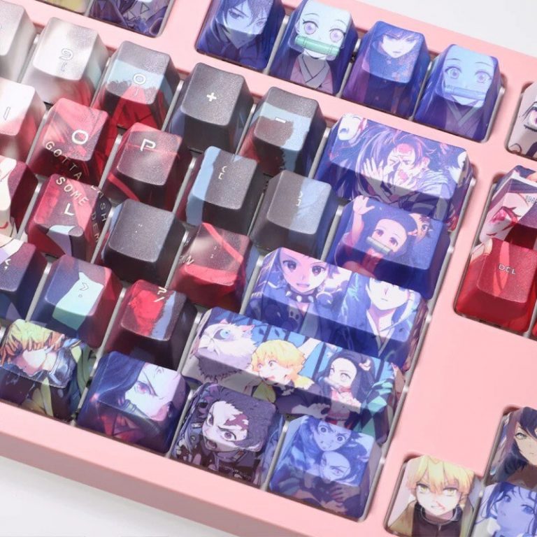 Demon Slayer 108 Keycaps Sub Japanese For Mechanical Keyboard - Anime ...