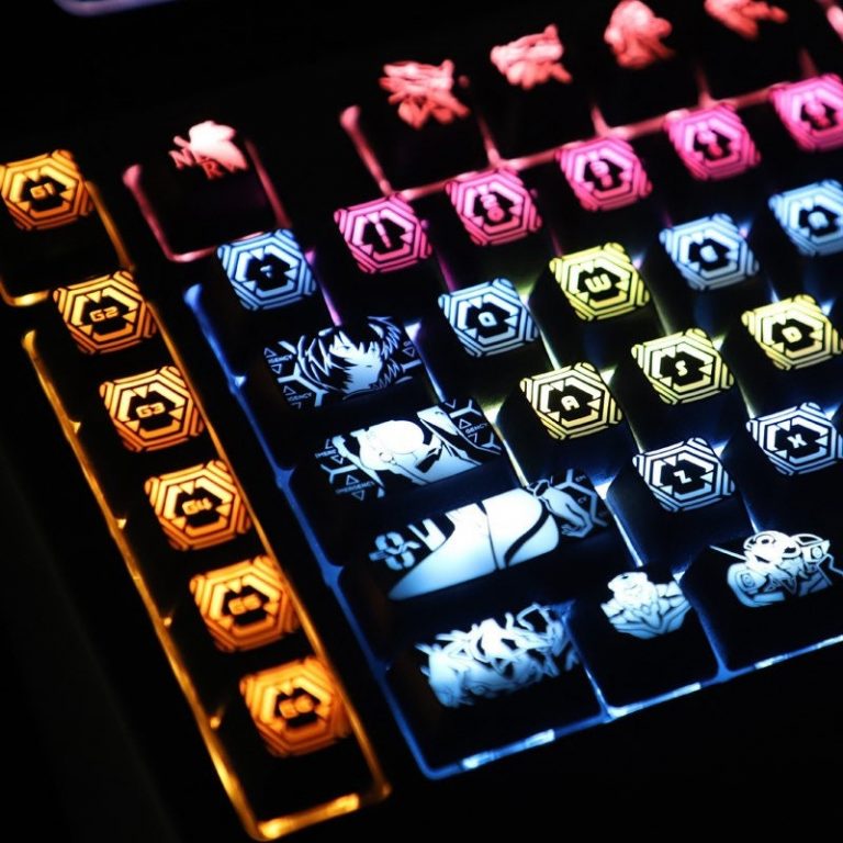 Anime Evangelion Theme 108 Keycaps For Mechanical Keyboard Cherry MX ...